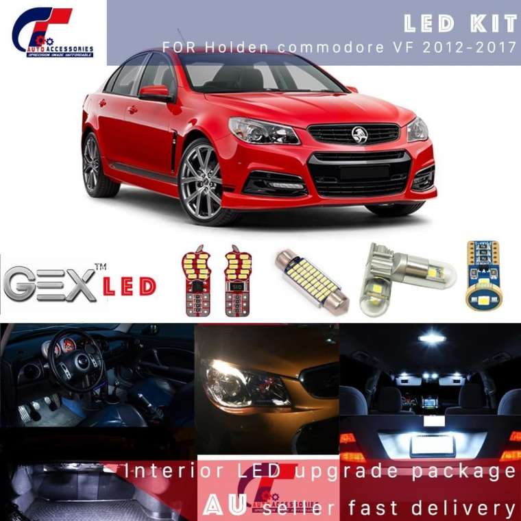Holden VF Commodore 12-17 LED Interior Lights Kit 7pc