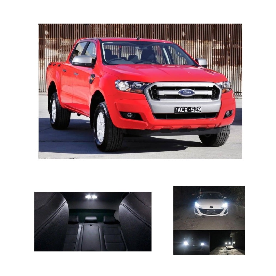 Buy Ford Ranger LED Headlights Online for Ford PX2 XL XLS MK2 Online