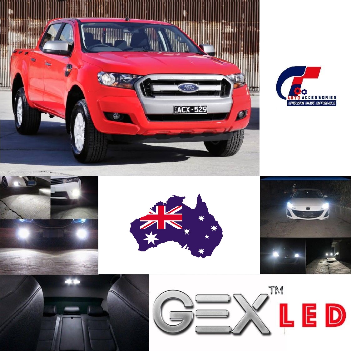Buy Ford Ranger LED Headlights Online for Ford PX2 XL XLS MK2 Online