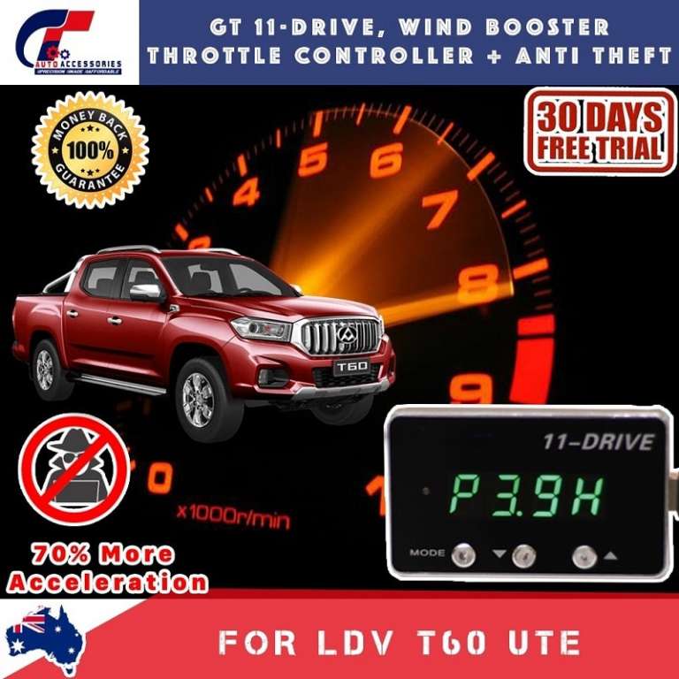 For LDV T60 2017-2022 LED Headlights Assembly Pair With DRL