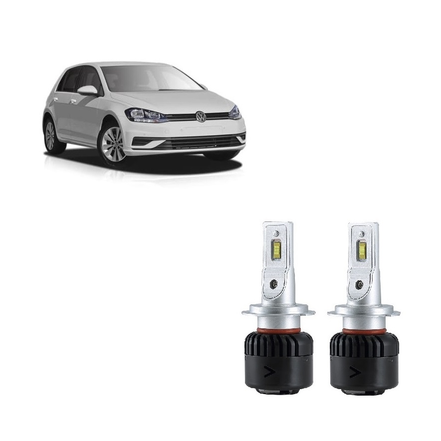 Cree 6000K H7 Low Beam LED Headlights For Volkswagen Golf MK 7.5