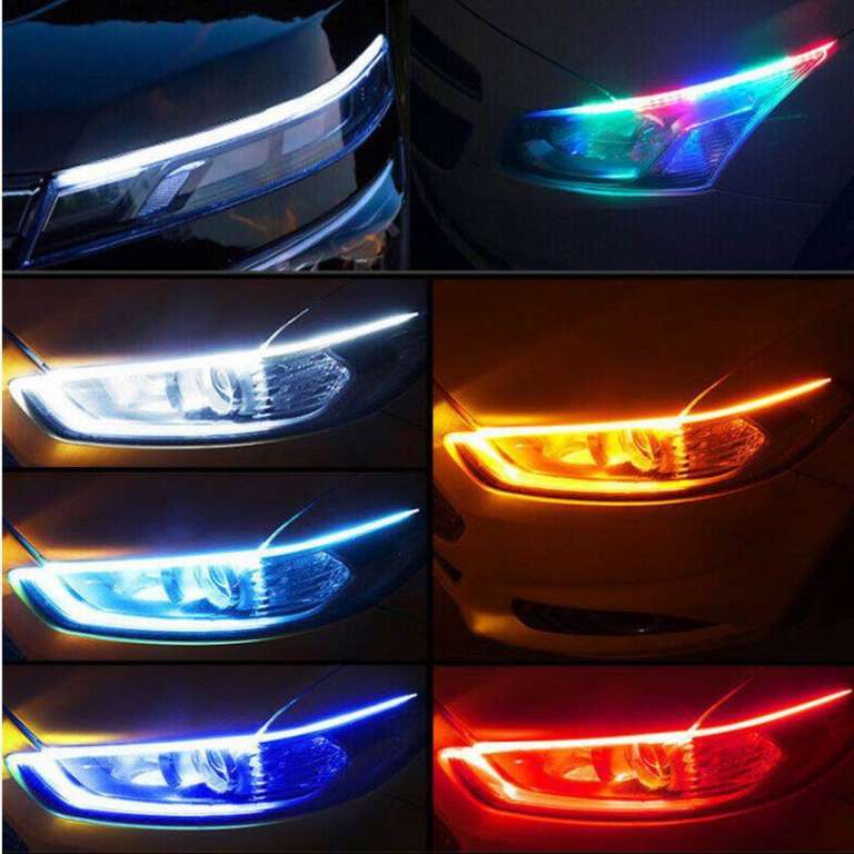 LED Headlights Guide Strip DRL RGB ( 60cm )