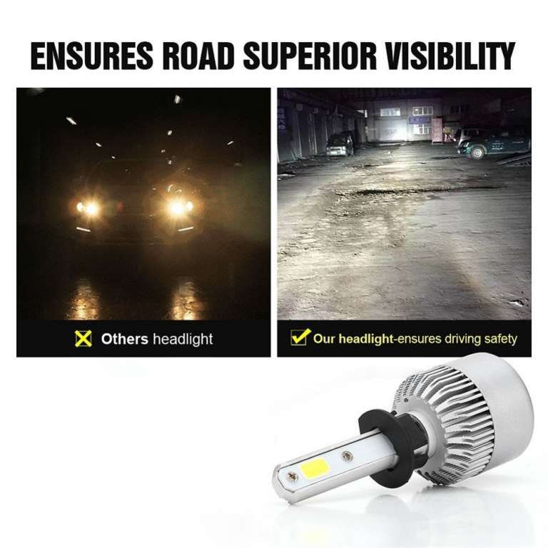 Mercedes Sprinter H1 High Beam LED Headlights Conversion Kit