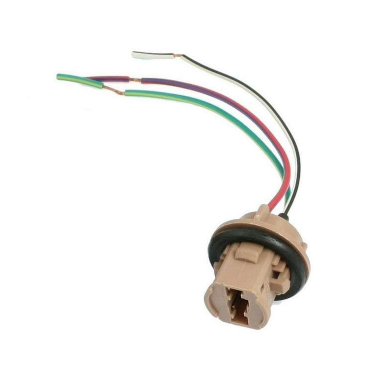 T20 7443 Wire Pigtails Female Globe Bulb Socket Connectors Harness