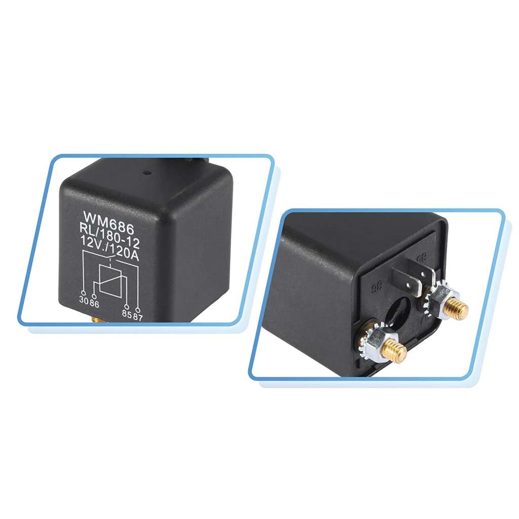 WM686 4 Terminal DC 12V 120A Fuse Relay