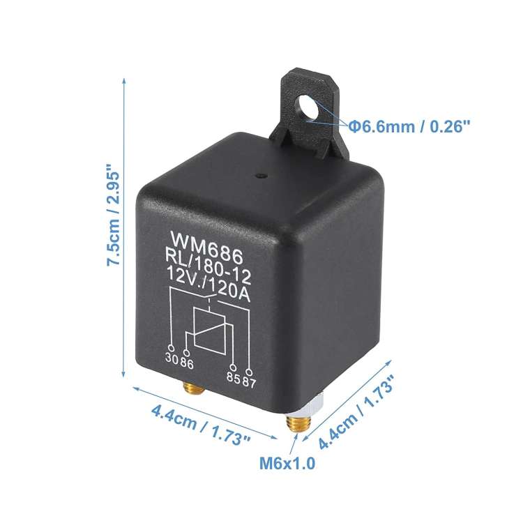 WM686 4 Terminal DC 12V 120A Fuse Relay