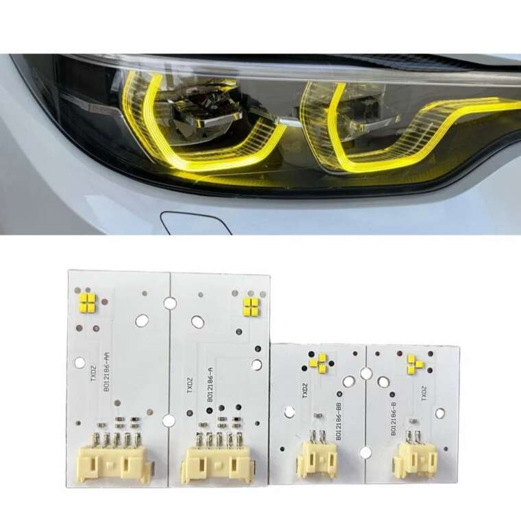 For BMW F80 M3 F32 F82 M4 F33 F83 F36 LCI Yellow Lemon DRL LED Board